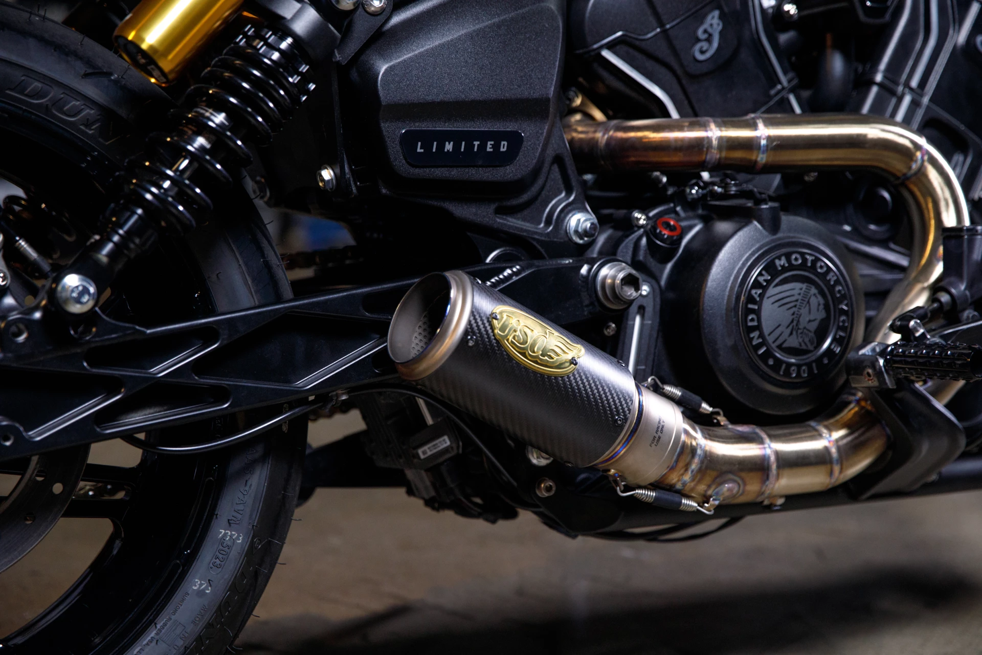 Roland Sands crosses an Indian Scout with an FTR for rockstar Josh Dun