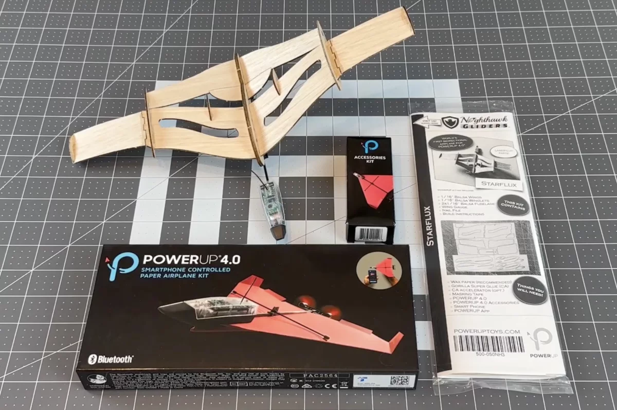 PowerUp StarFlux balsa wood RC airplane kit review