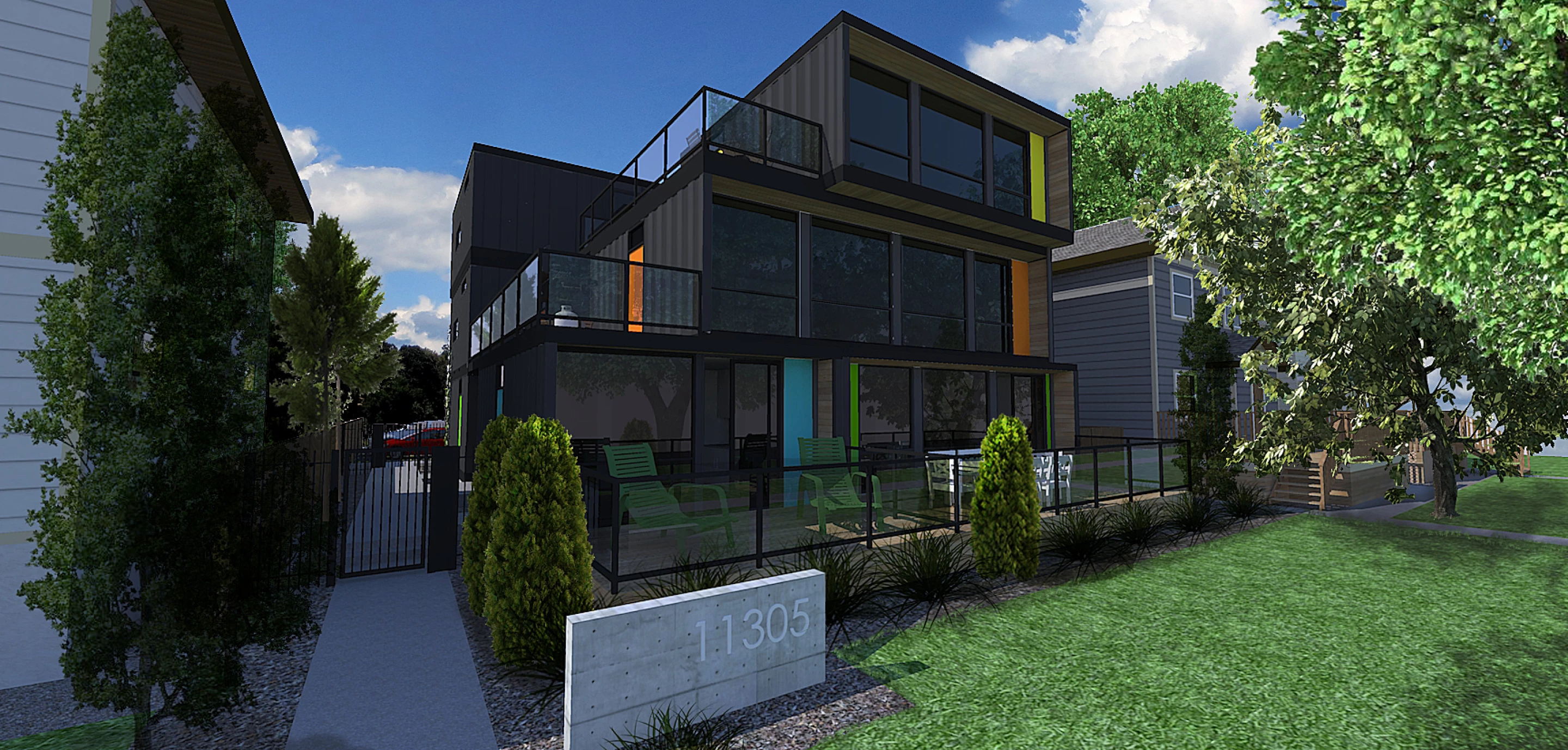 Container-based homes designed to meet a multitude of needs