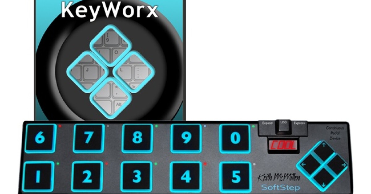 SoftStep KeyWorx offers foot-operated computing