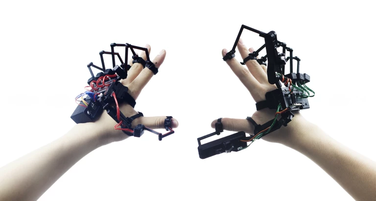 Dexmo exoskeleton-for-the-hand gives computer interfacing the finger(s)