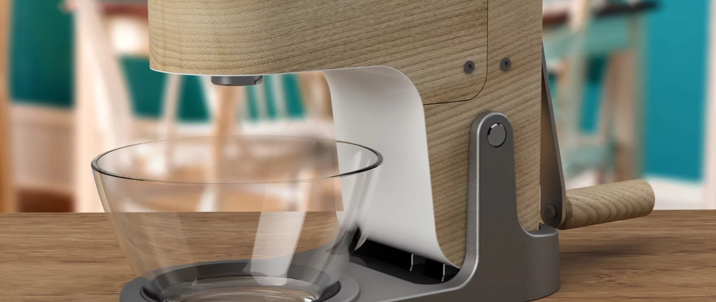 Pino electricity-free, hand-cranked kitchen appliance