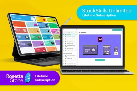 Go on a spring learning spree with 20% off StackSkills & Rosetta Stone