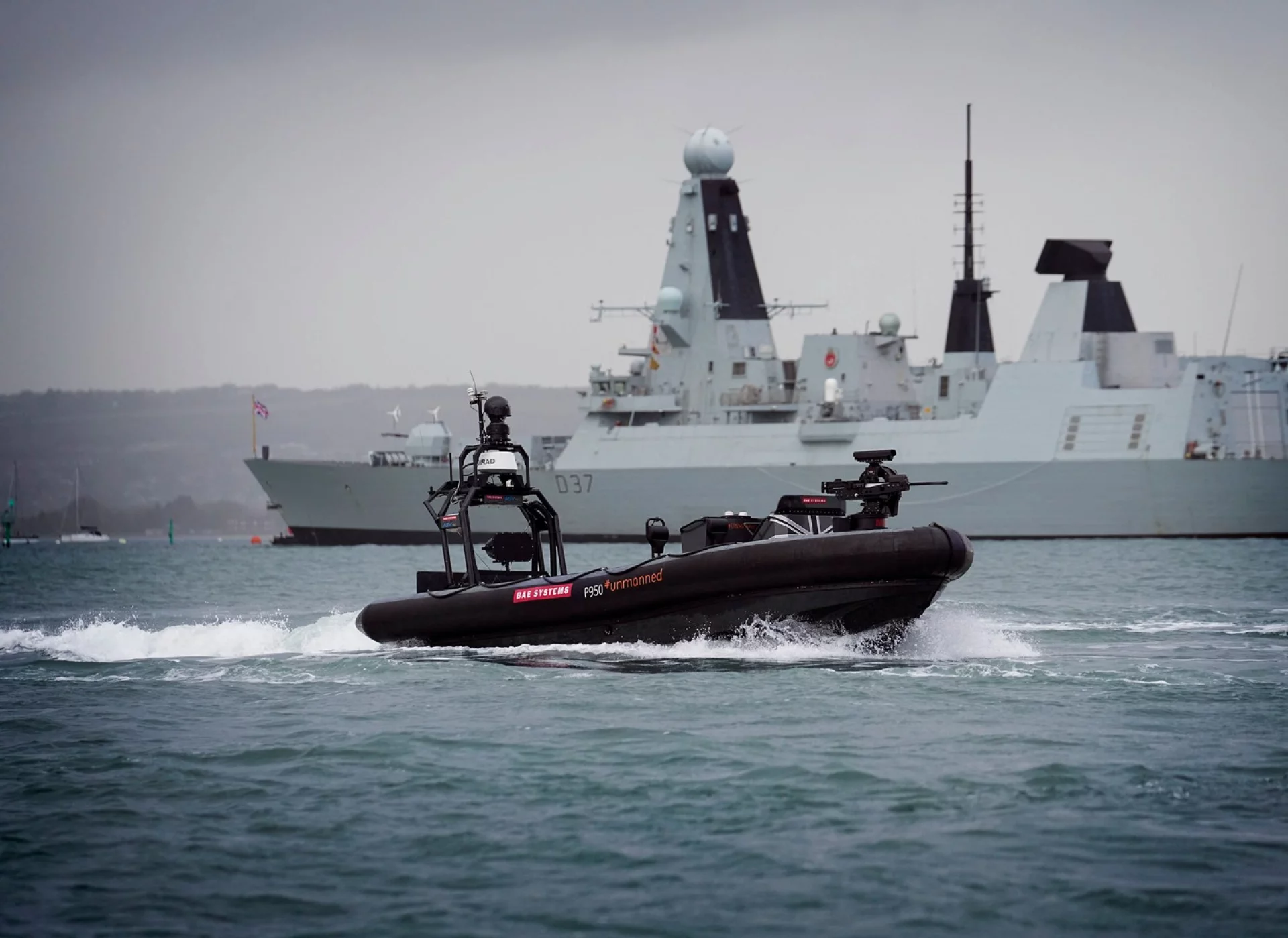 BAE's autonomous patrol boat packs 12.7-mm heat and offers 10-day ...