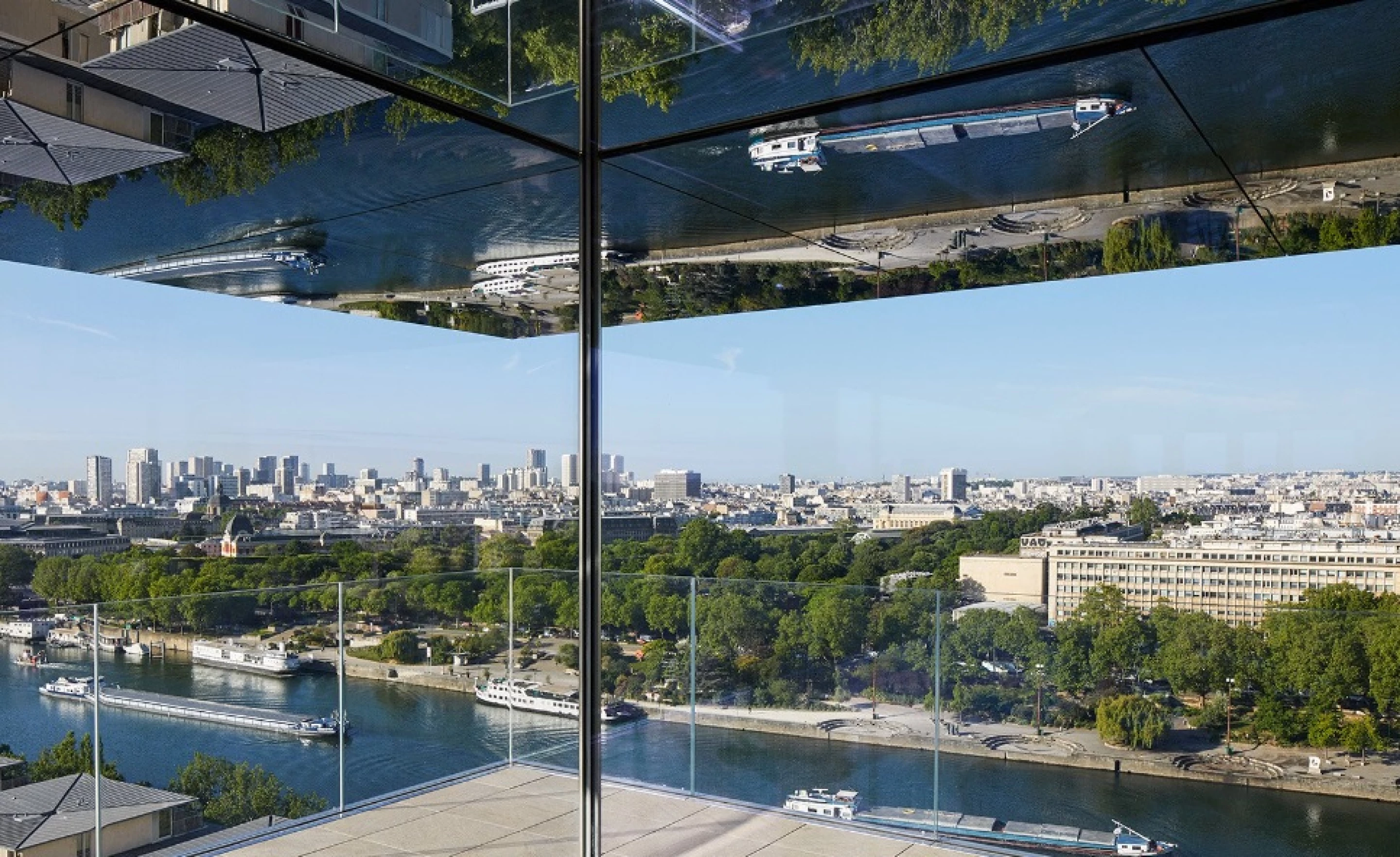 Kaleidoscopic rooftop installation shows Paris from a different perspective
