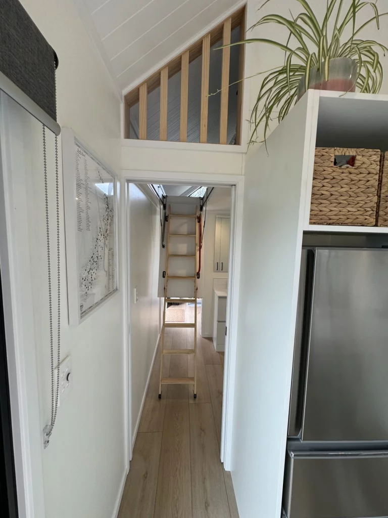 Spacious light-filled tiny house makes room for a home office