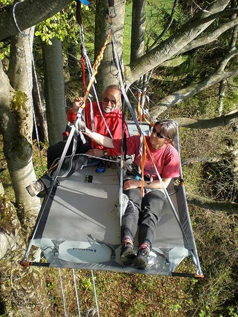 Extreme camping in the trees
