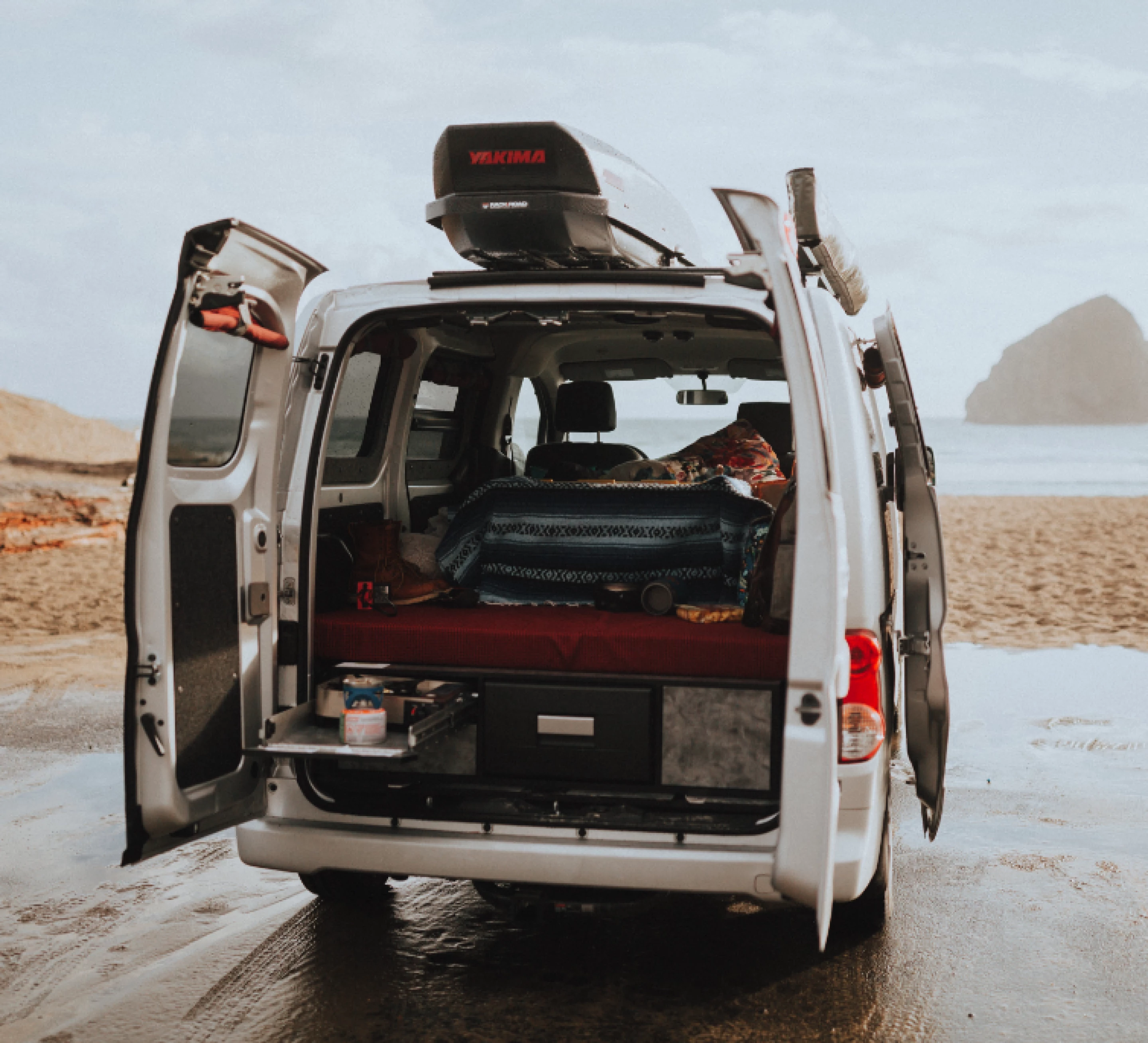 Multifunctional $37K Free Bird camper van bridges van life with work life