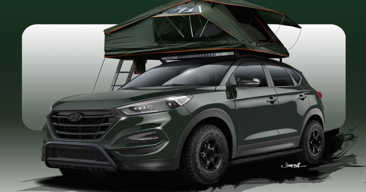 Hyundai Tucson transformed into overland Adventuremobile