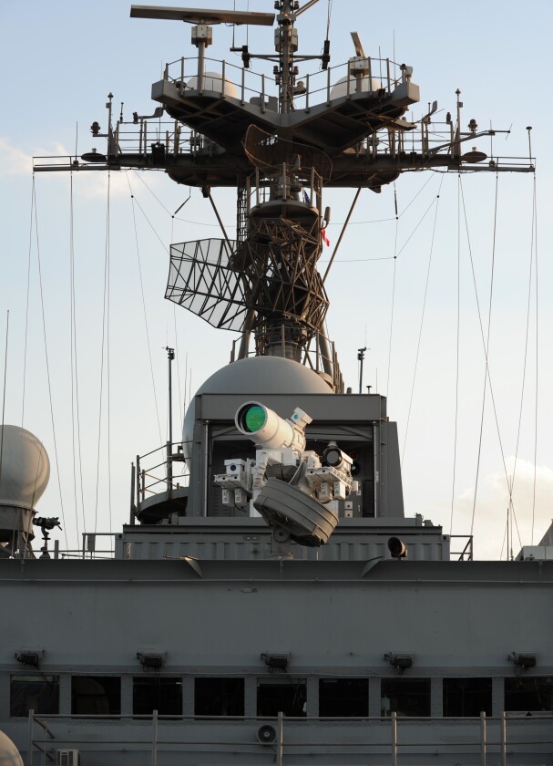 US Navy successfully deploys laser weapon