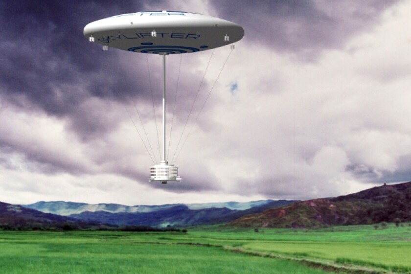 Skylifter: heavy duty flying saucer re-thinks lighter than air transport