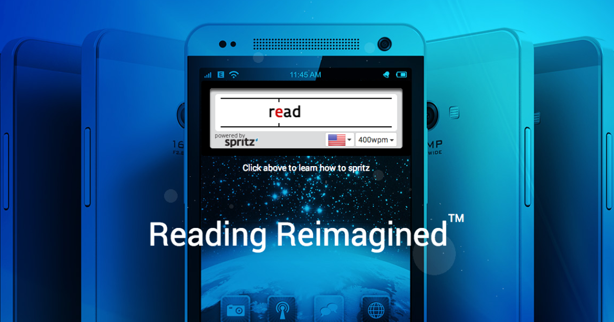Spritz reader: Getting words into your brain faster