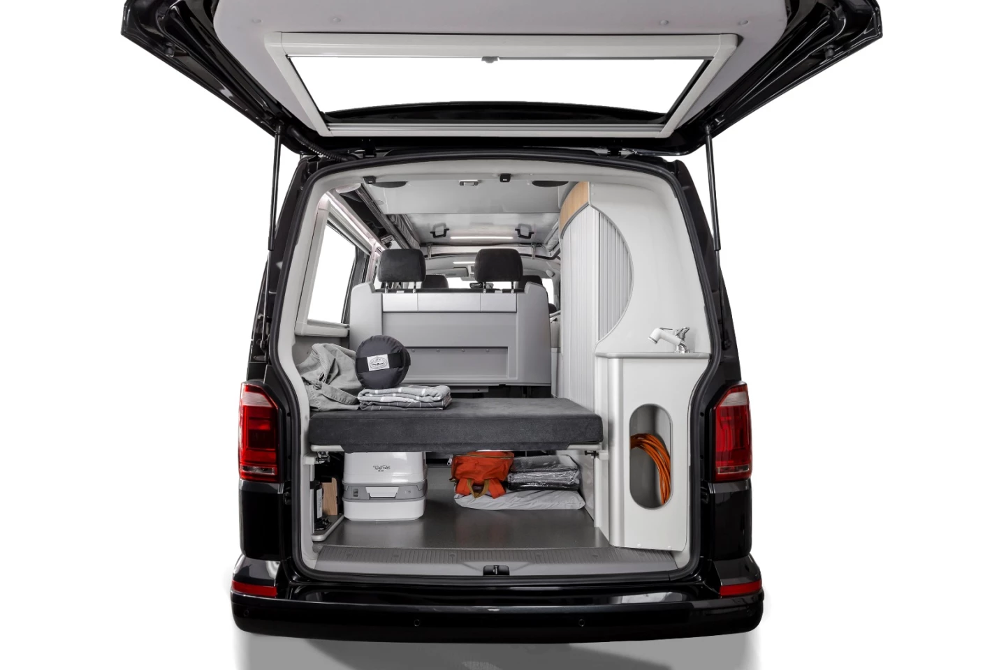 Trakkadu AT VW camper van ventures over the road and dirt