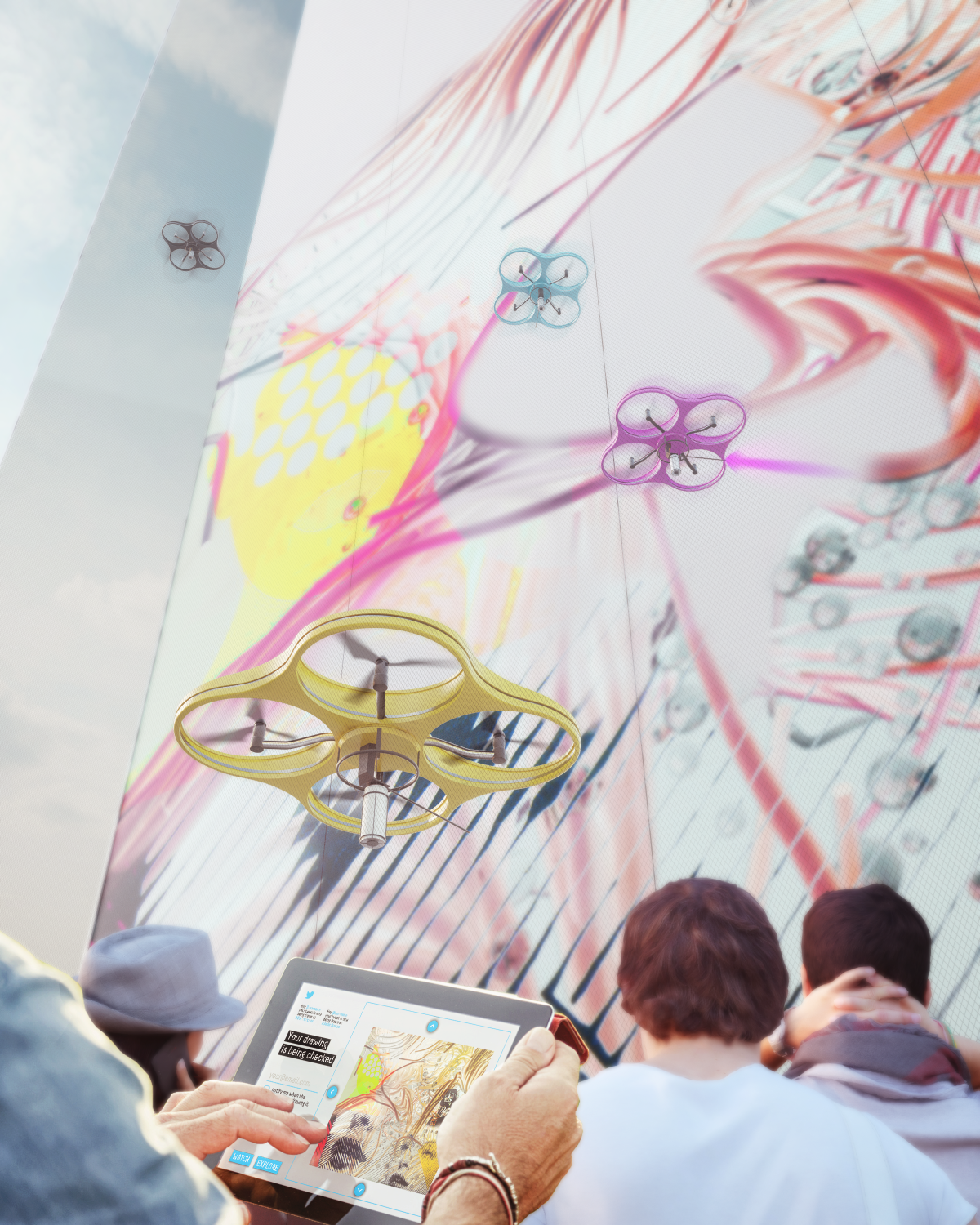 Swarms of graffiti drones to be unleashed on blank walls
