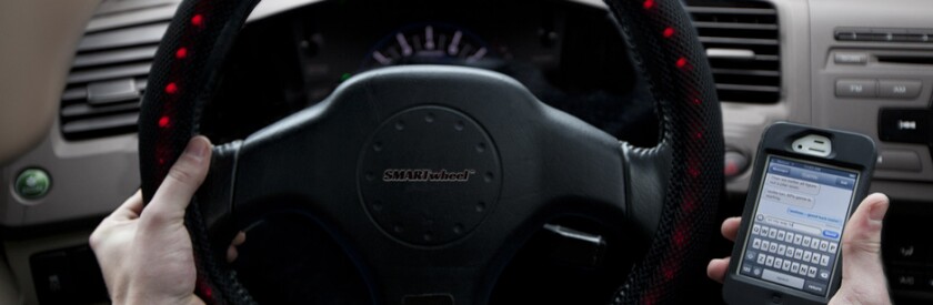 Student-designed SMARTwheel aims to make driving safer