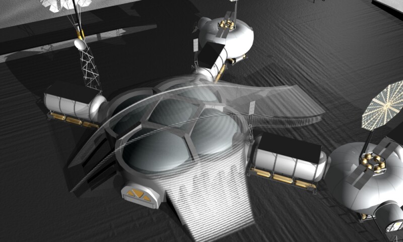 SinterHab concept calls for a sustainable moon base made from baked lunar dust