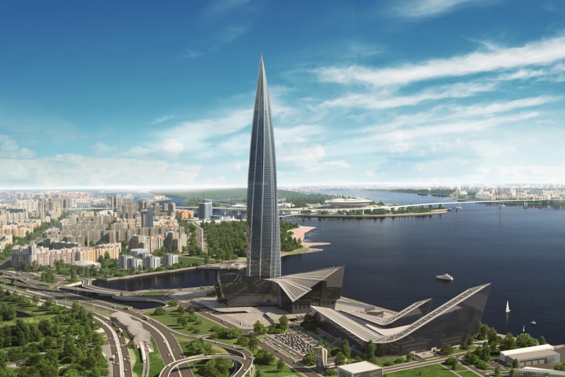 Europe's new tallest tower nears completion in Saint Petersburg