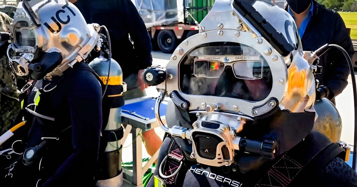 Augmented vision helmet helps deep-sea divers work in the murk