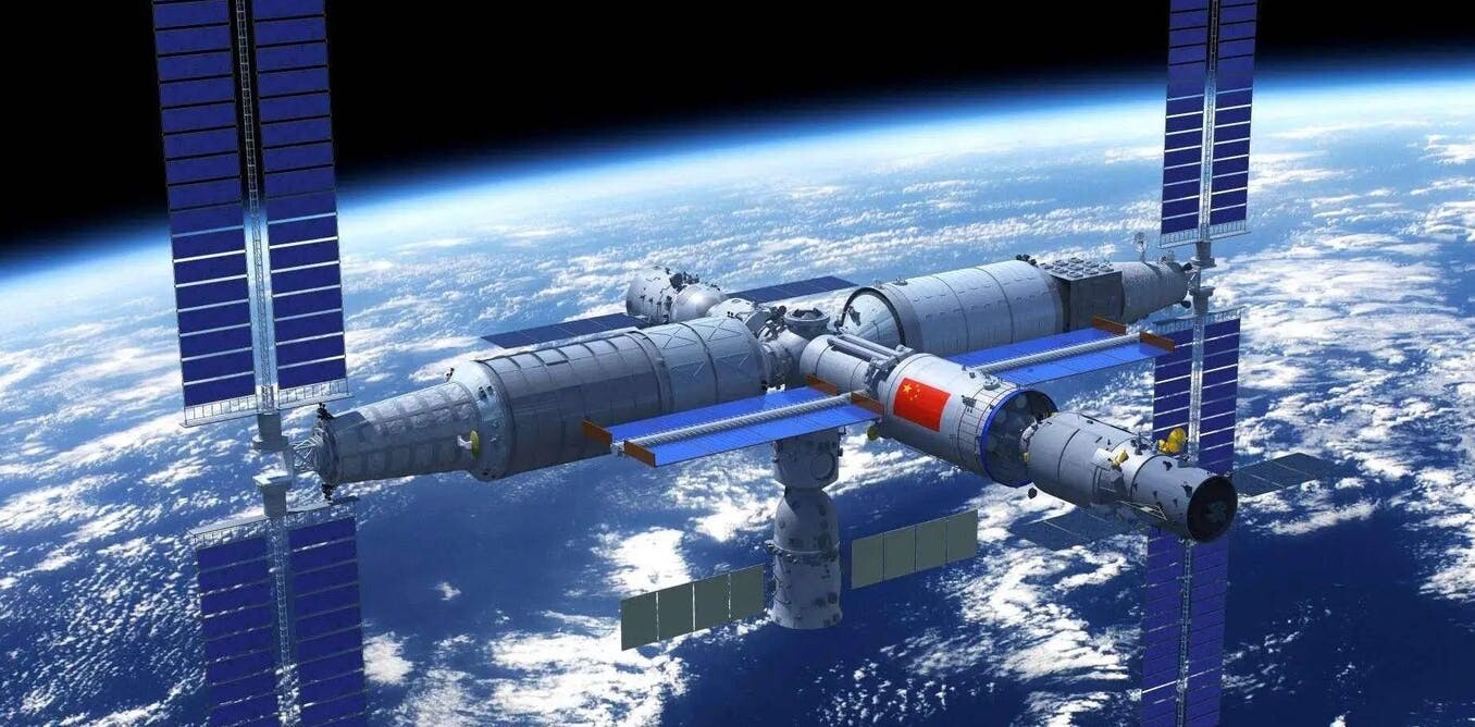 China launches first crew to Tiangong space station