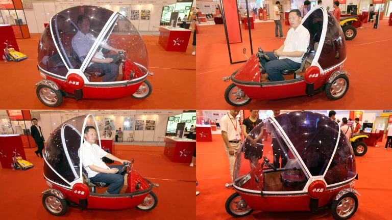 Bubble-bike: US$750 Electric three-wheeler