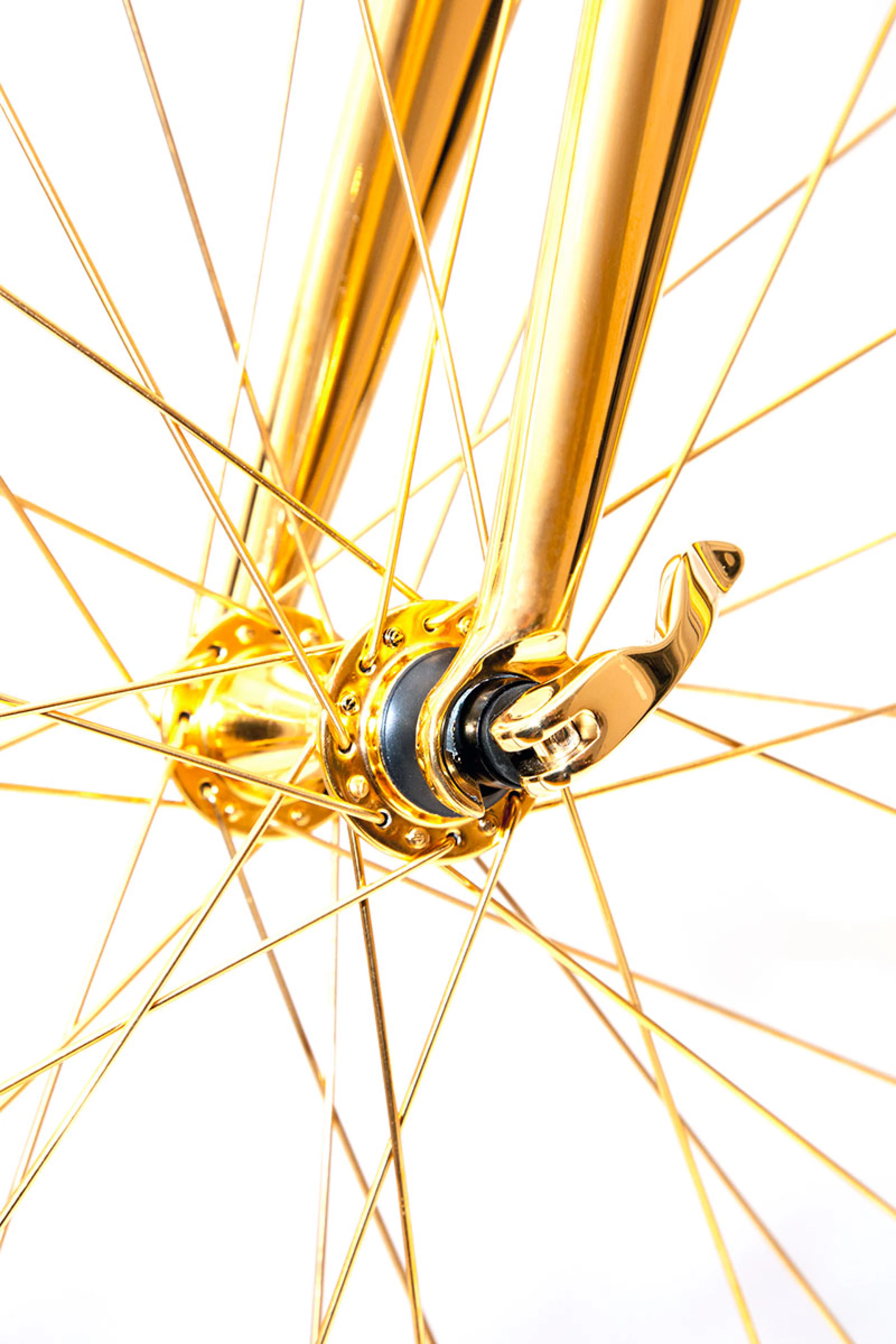 Goldgenie's US$390,000, 24 karat gold-plated bicycle