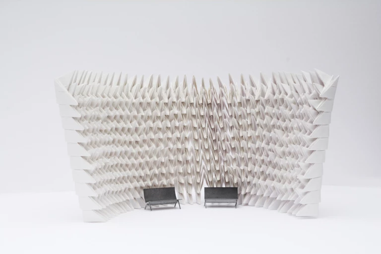 Shi-An: A Japanese origami tea house made entirely out of paper