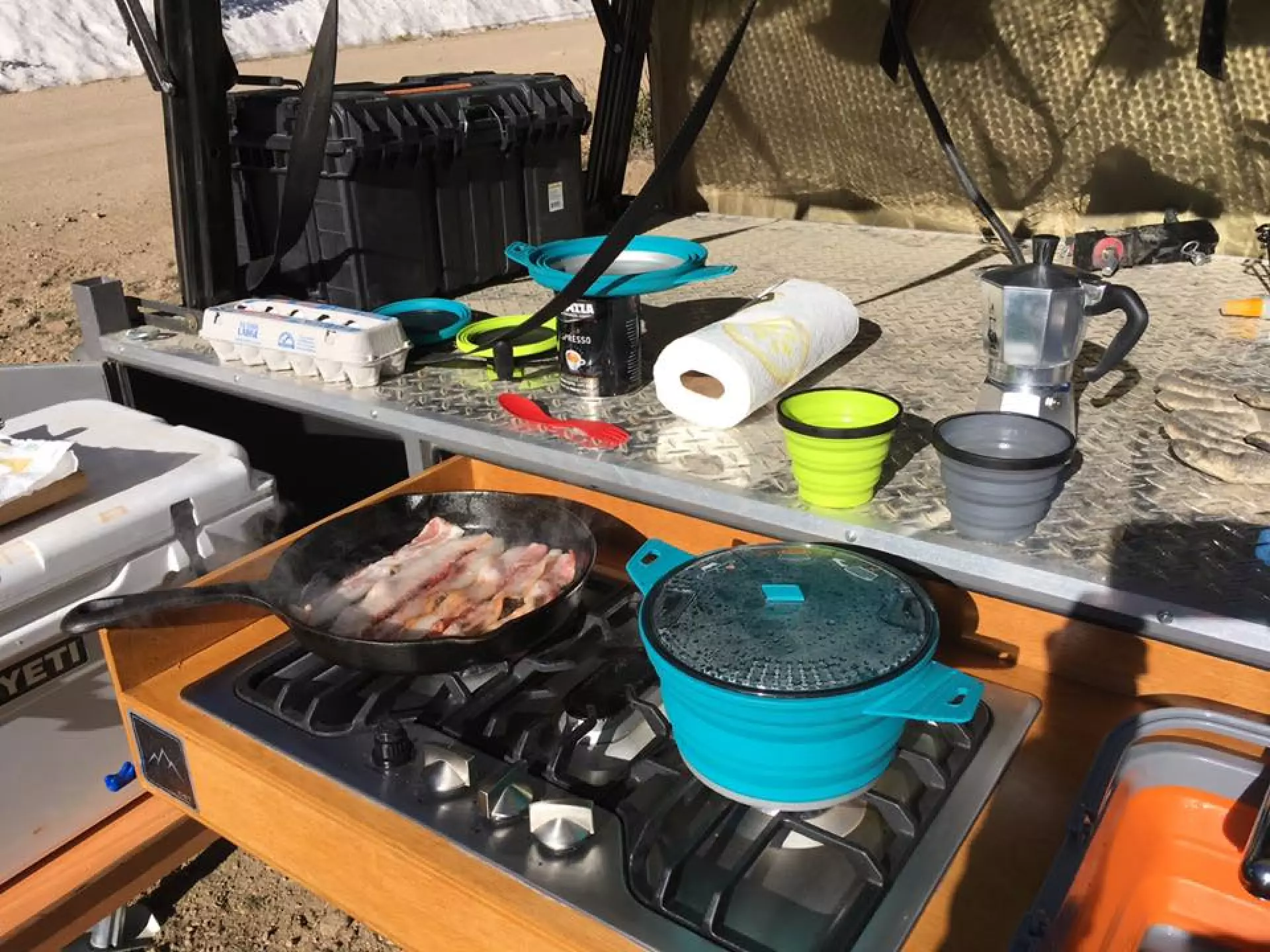 Backcountry-grade ATV camping trailer provides an electric lift to ...