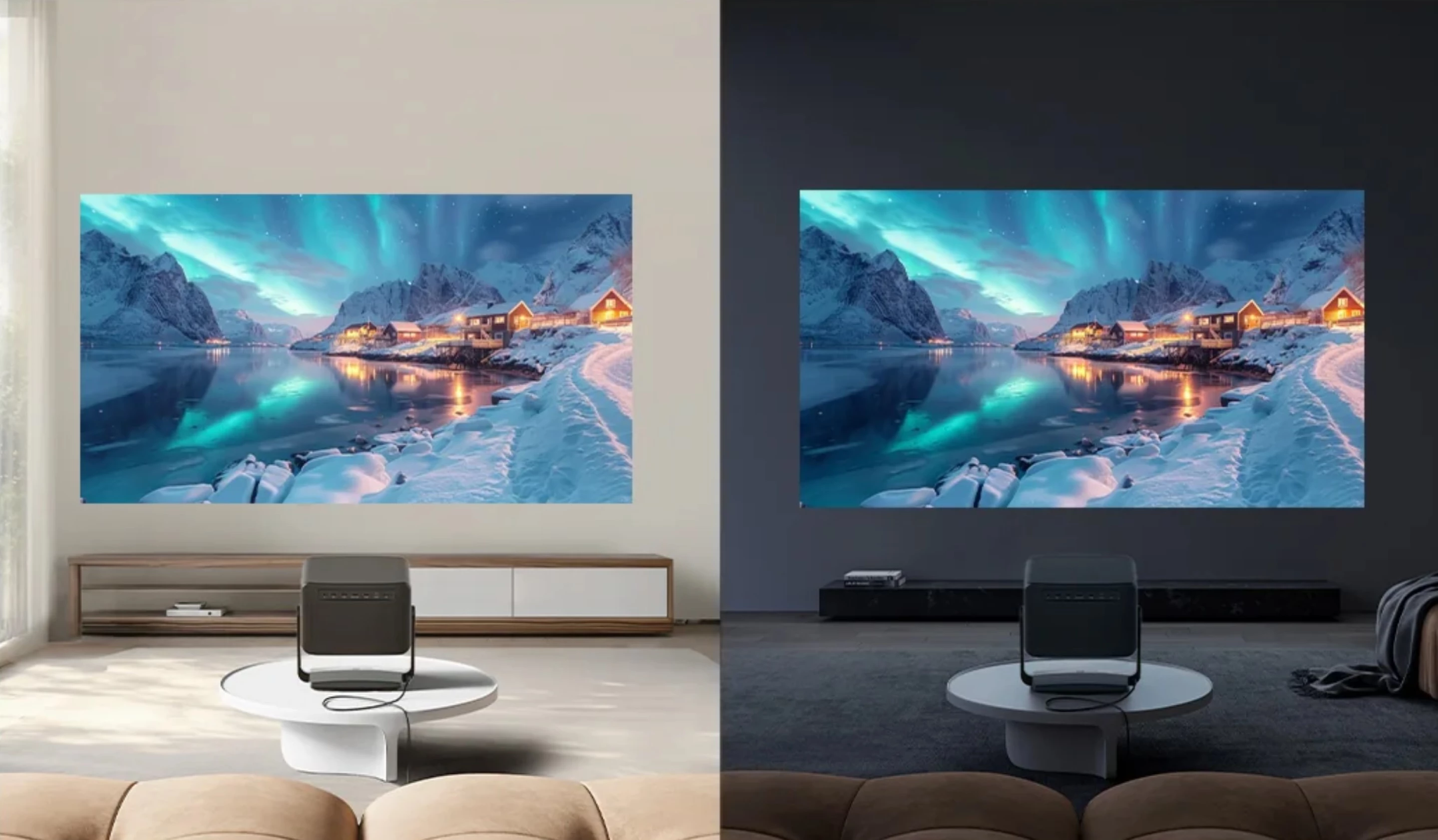 Boxy 4K GTV projector offers vibrant daytime viewing