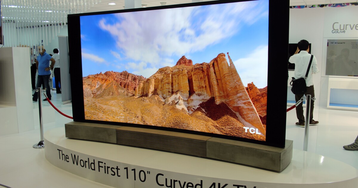 World's first 110-inch curved UHD TV unveiled in Europe