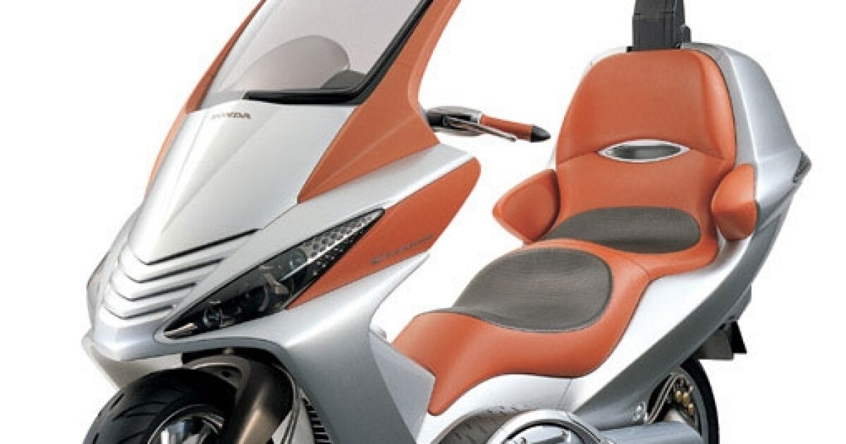 Honda's 750 scooter concept with CVT and electric roof