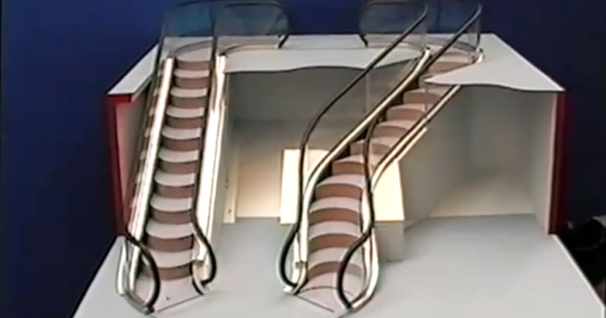 Levytator – the curvy, energy-saving escalator