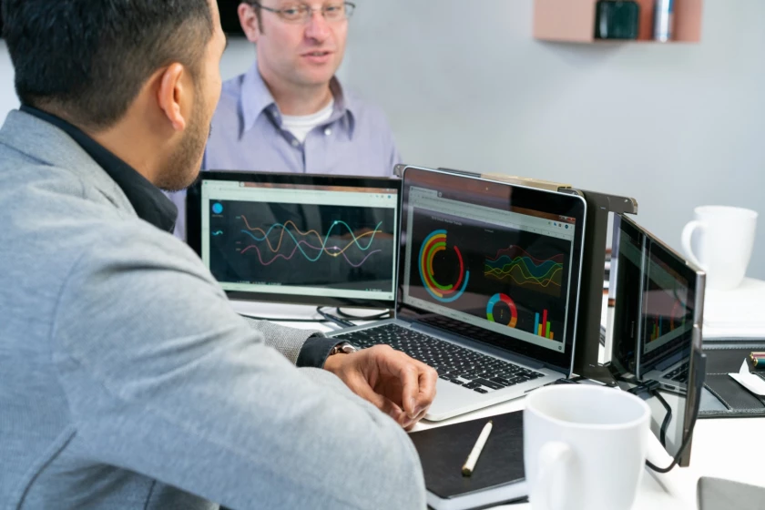 Trio adds extra screens to make laptop multitasking easier