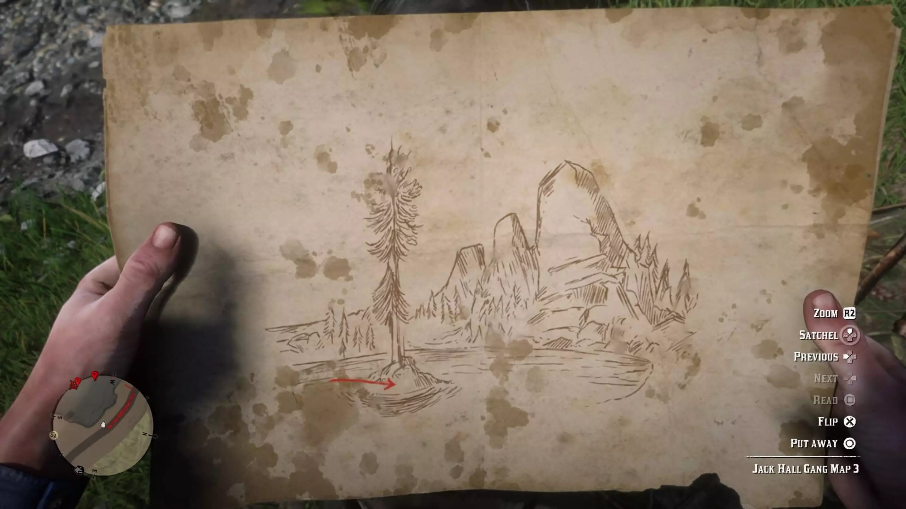 How to find the Jack Hall Gang treasure in Red Dead Redemption 2