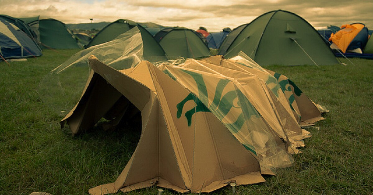 Say hello (and goodbye) to the biodegradable festival tent