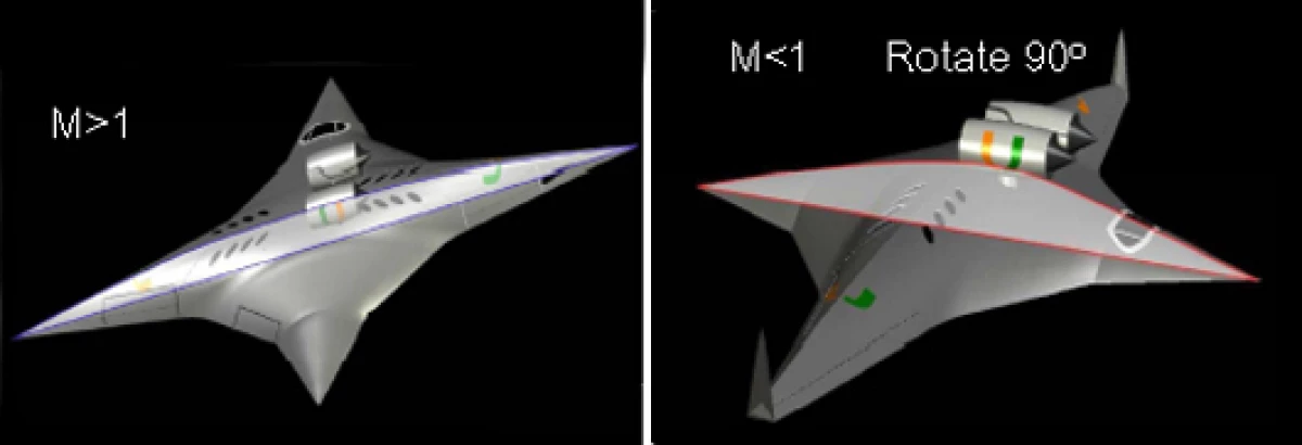 Radical bi-directional flying wing design gets NASA funding