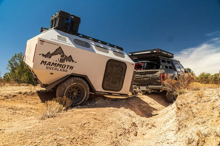 Aerospace-grade squaredrop camper brings backcountry bathroom