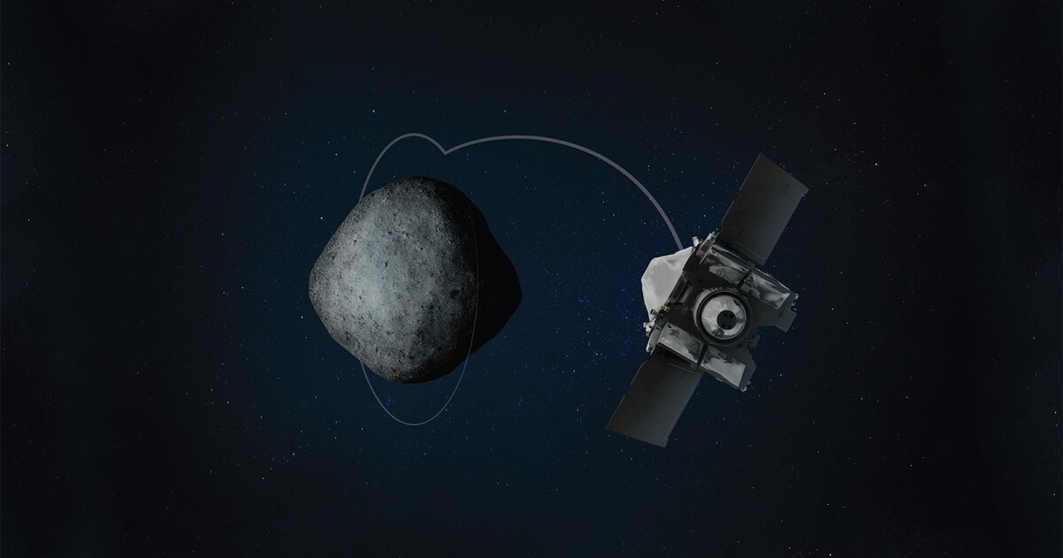 probe on asteroid