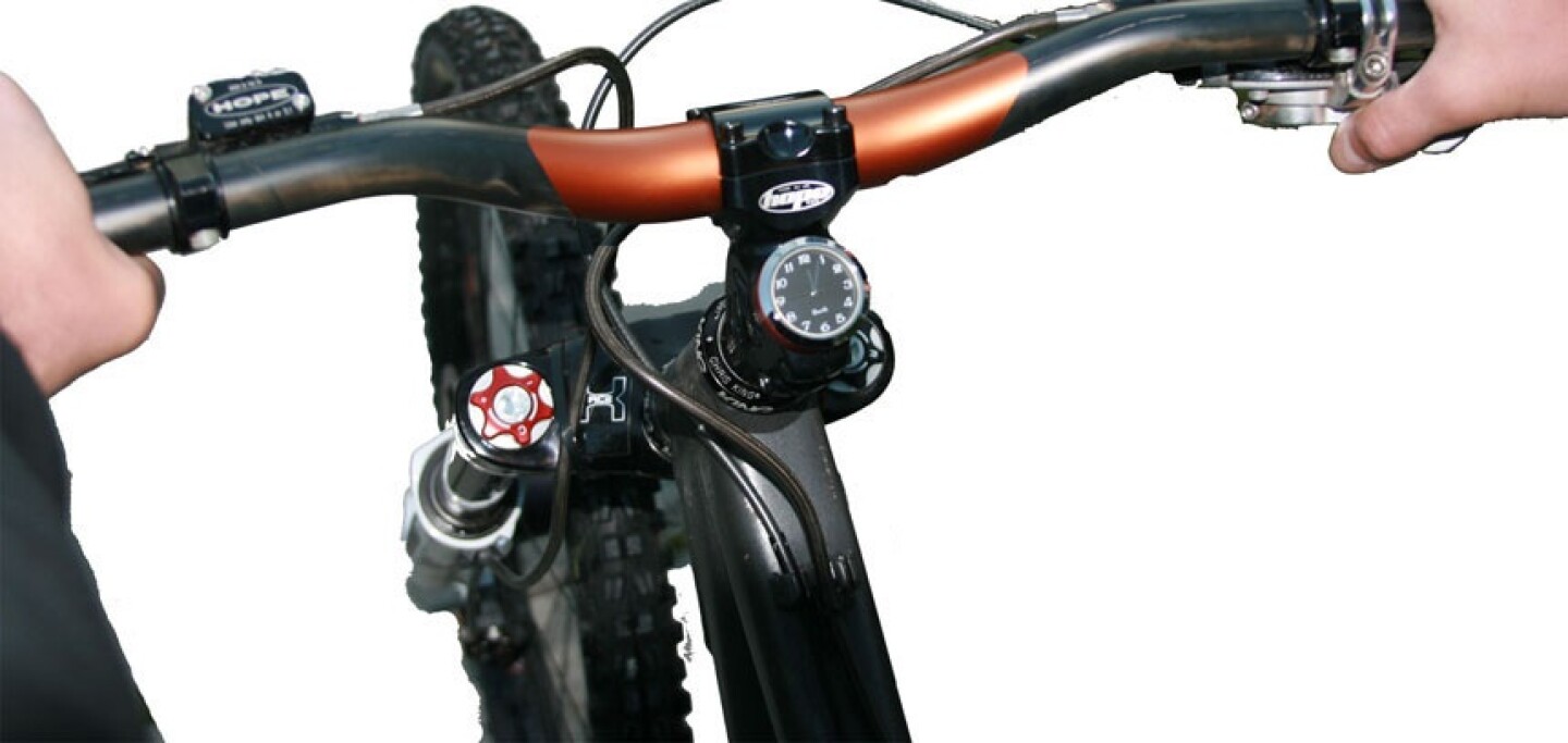 StemCAPtain - not a bike lock, but a bike CLOCK