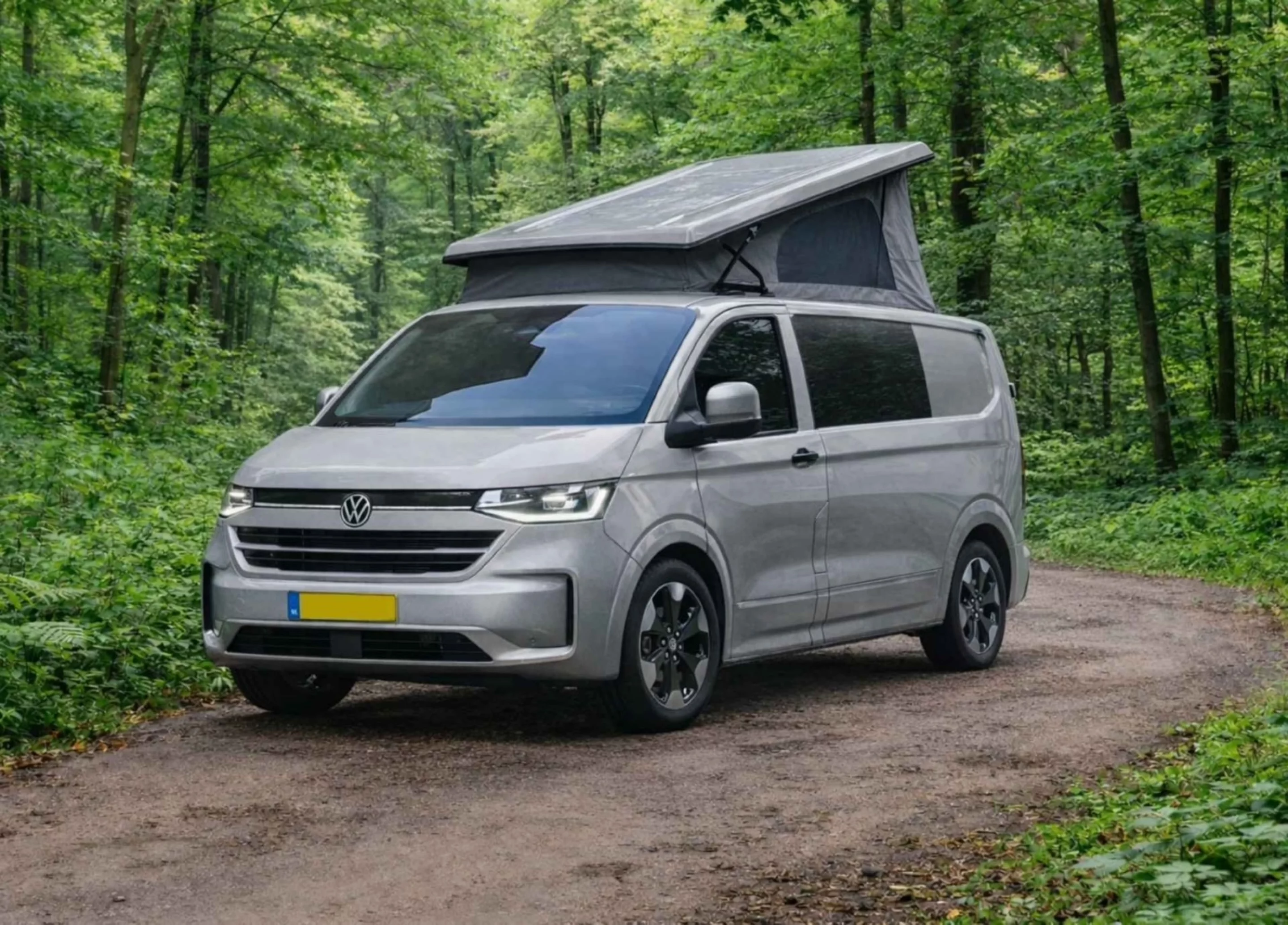 Tonke turns new VW Transporter into flexible camper with 3 powertrains