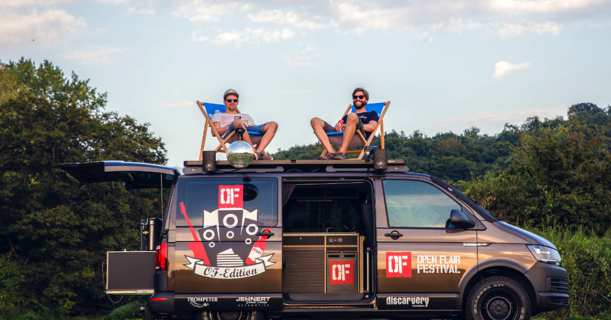 Festival-going VW camper van puts beer and good times on tap