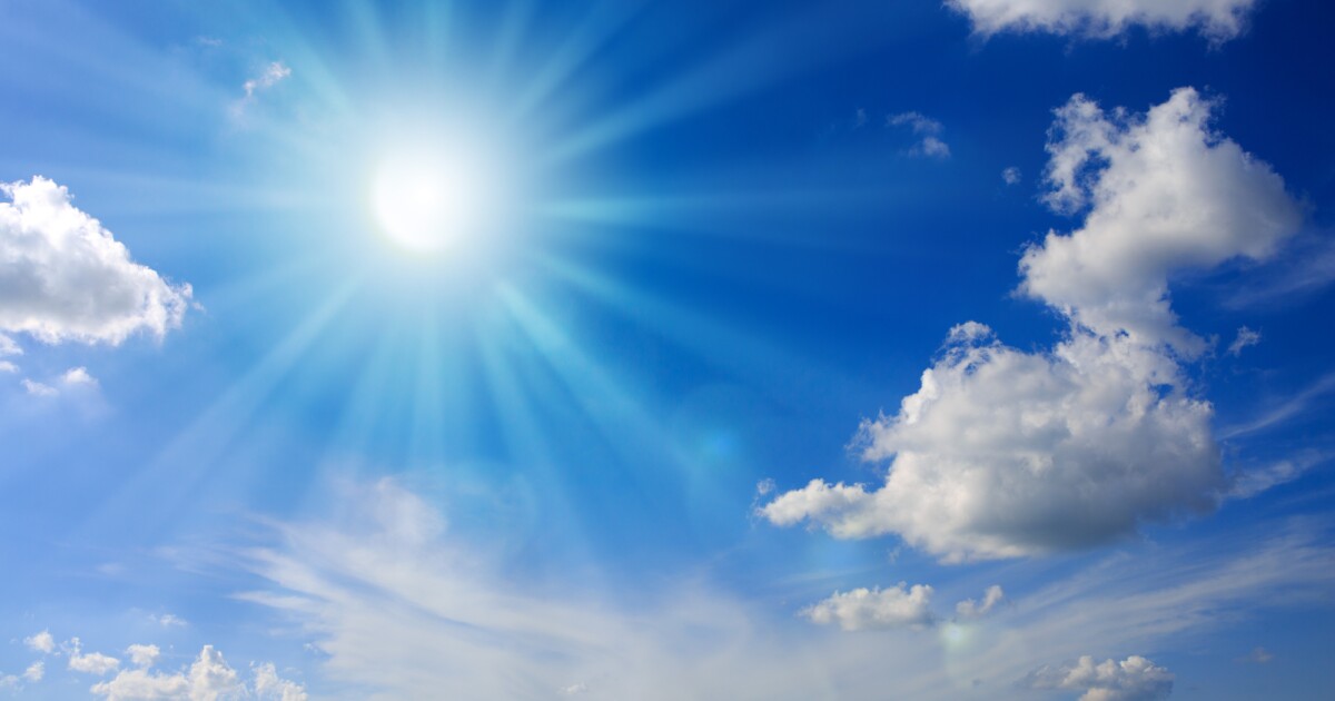 light rays from the sun