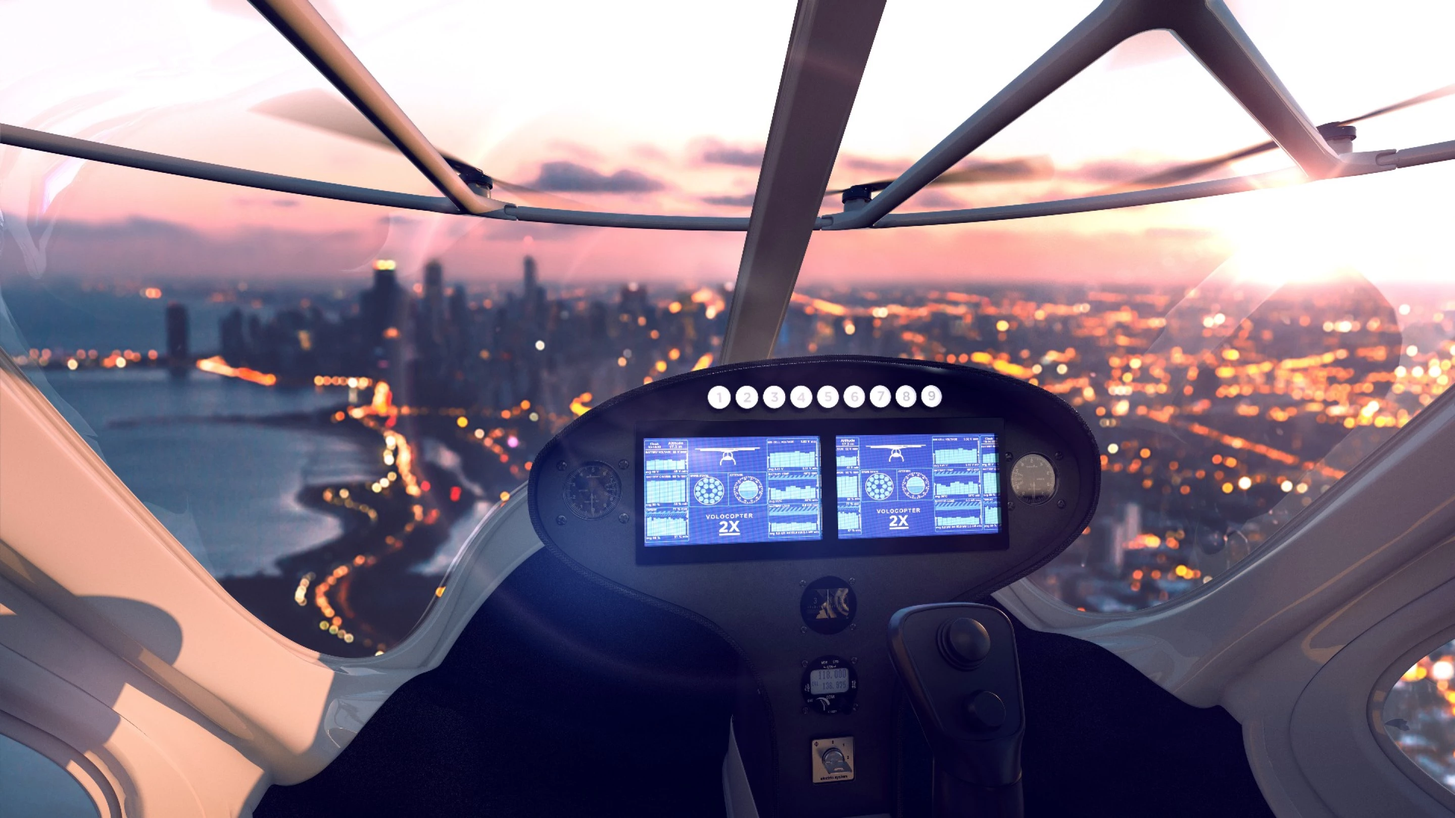 Volocopter flying taxi takes unmanned flight over Dubai