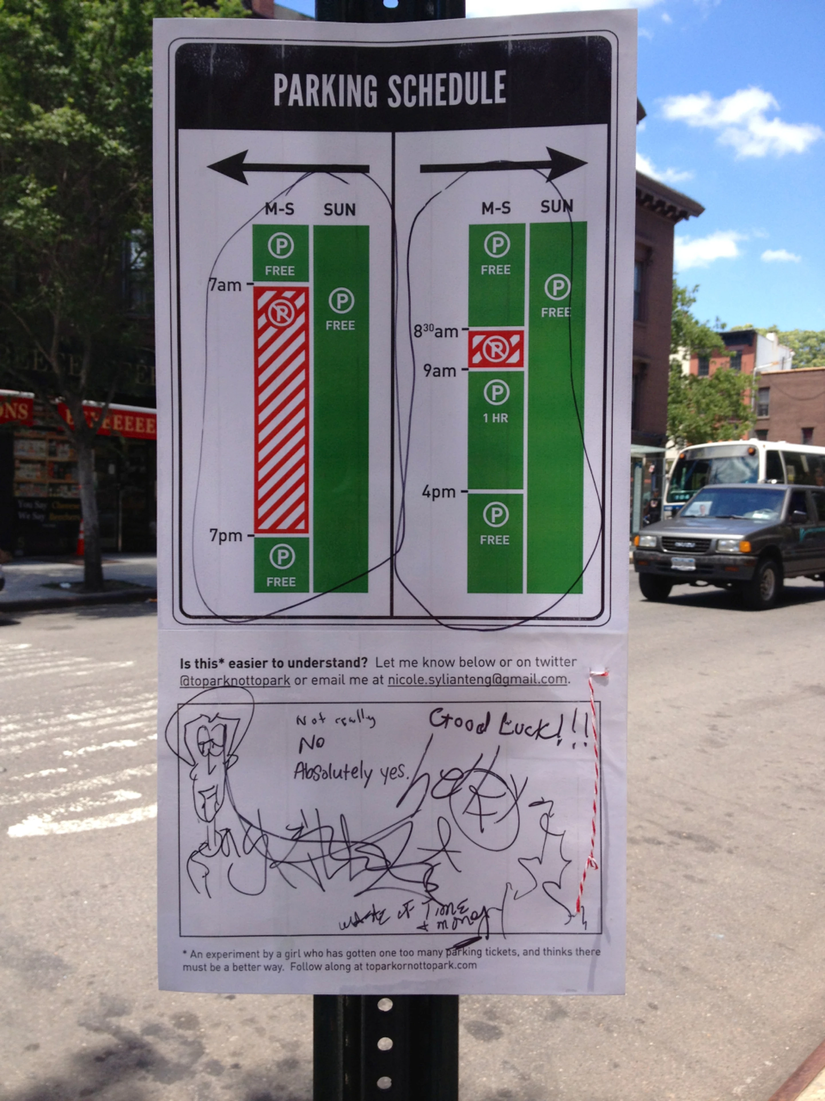 One woman's design challenge: Build a better parking sign