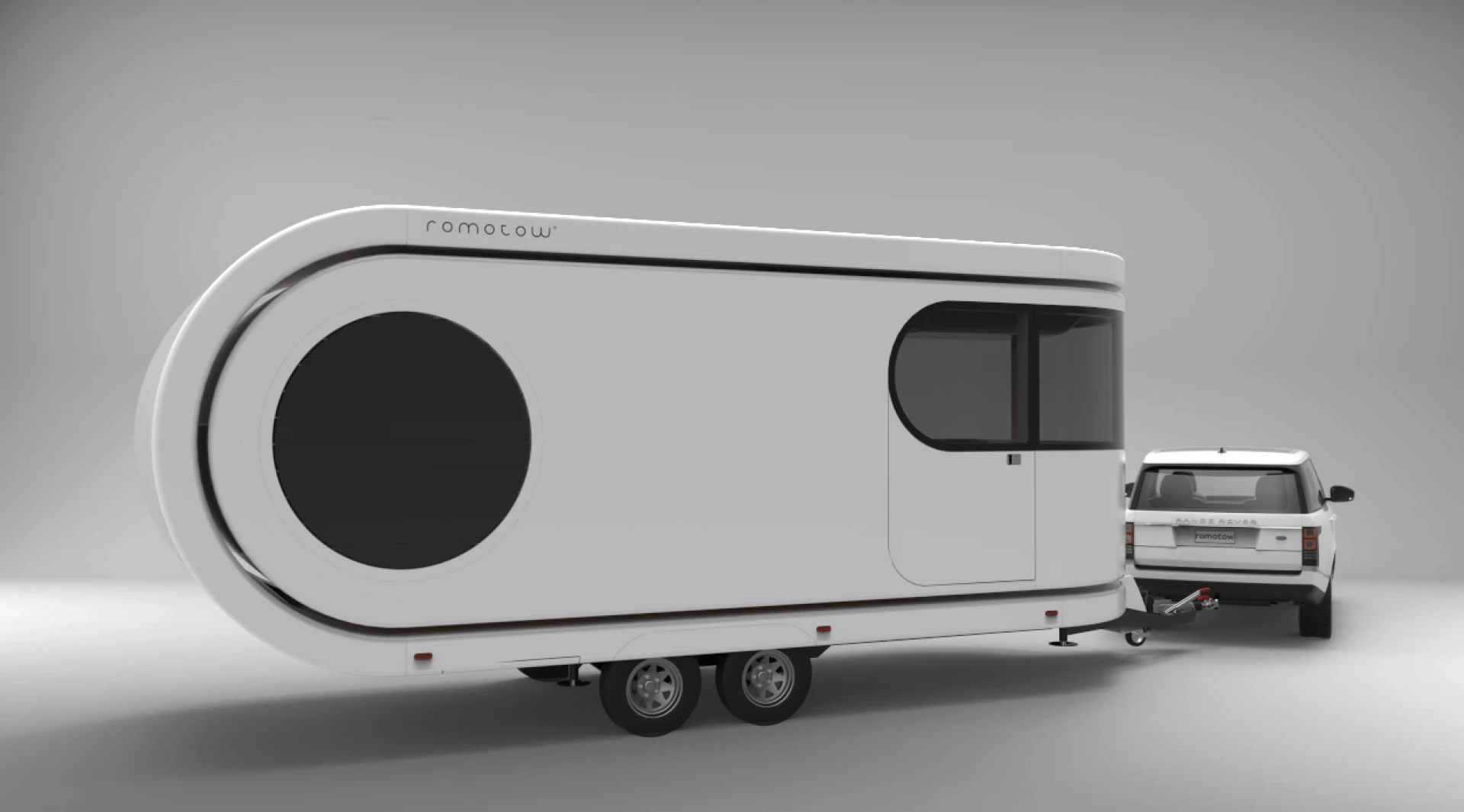 Otherworldly Romotow rotating caravan finds its way to this world