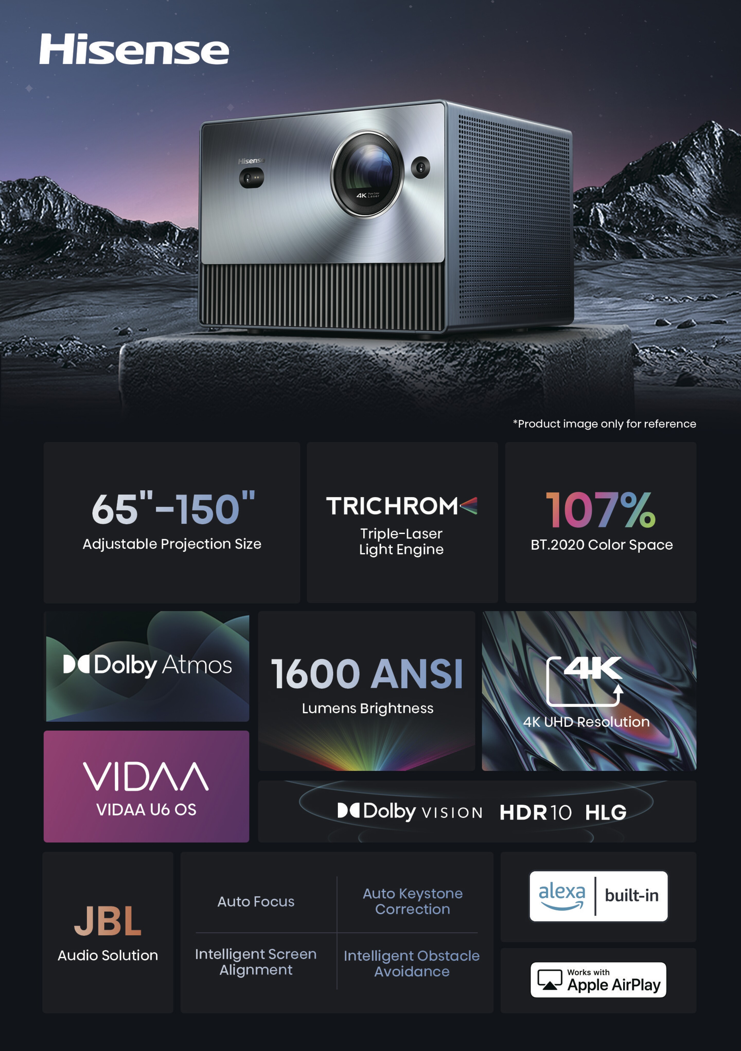 Hisense teases limited edition 8K TriChroma Laser TV