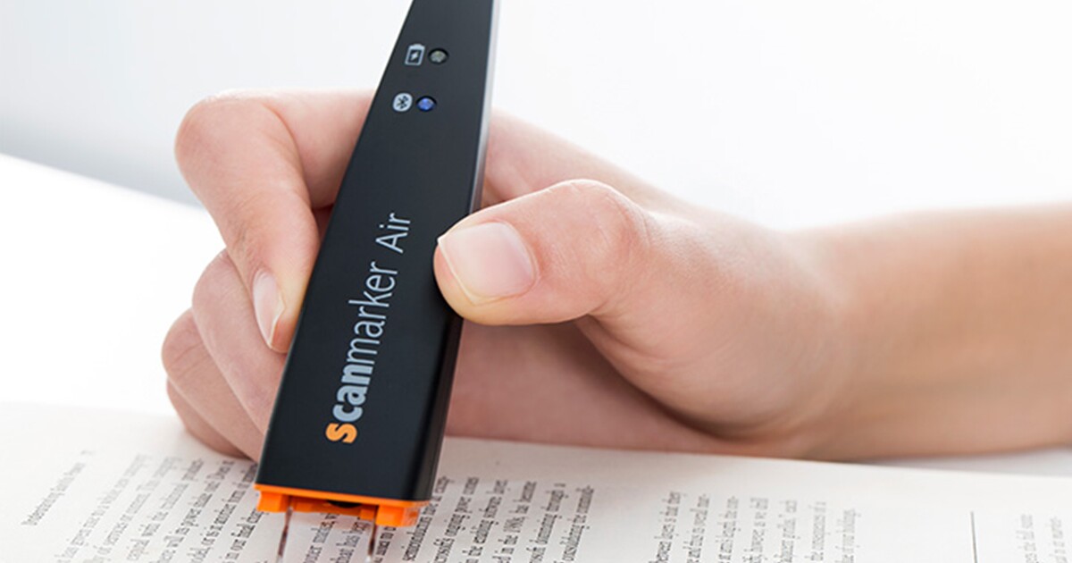 Instantly transfer printed text to your devices with Scanmarker Air