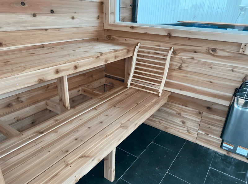 Shipping container-based sauna lets you sweat in your backyard