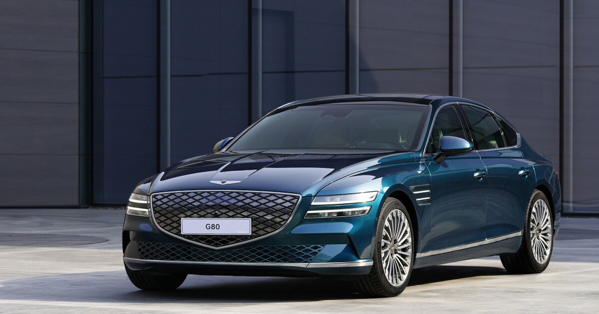 Genesis introduces electric version of luxury G80 sedan