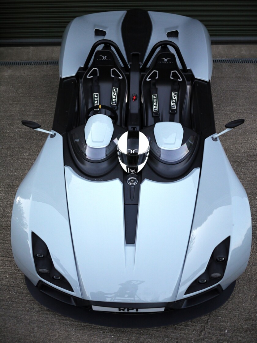 British sports car start-up Elemental Cars unveils RP1 lightweight racer