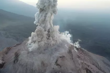 Drone used to safely study an active volcano